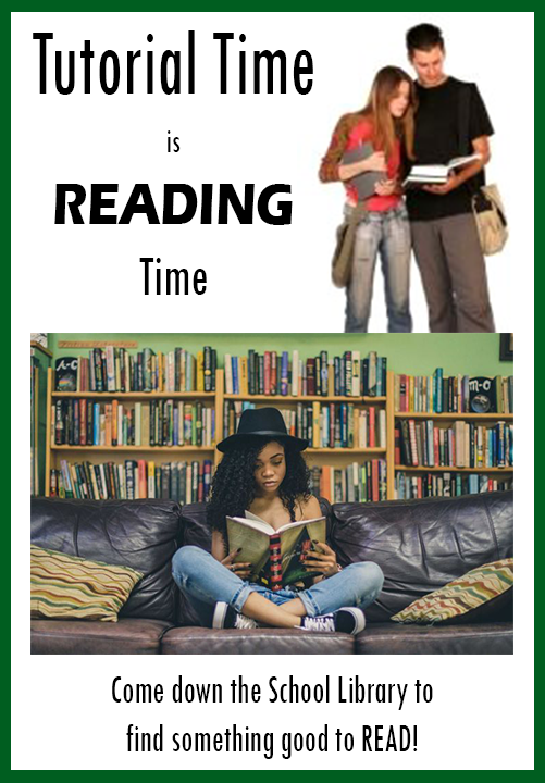 Tutorial Time is READING TIME – Lord Tweedsmuir Secondary School Library