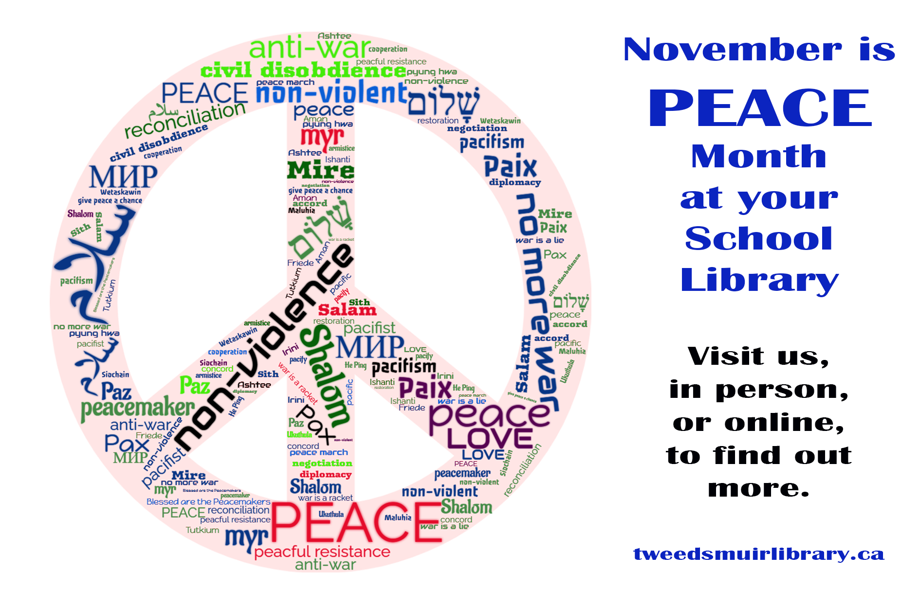 Songs of Peace: War Isn’t Murder – Lord Tweedsmuir Secondary School Library